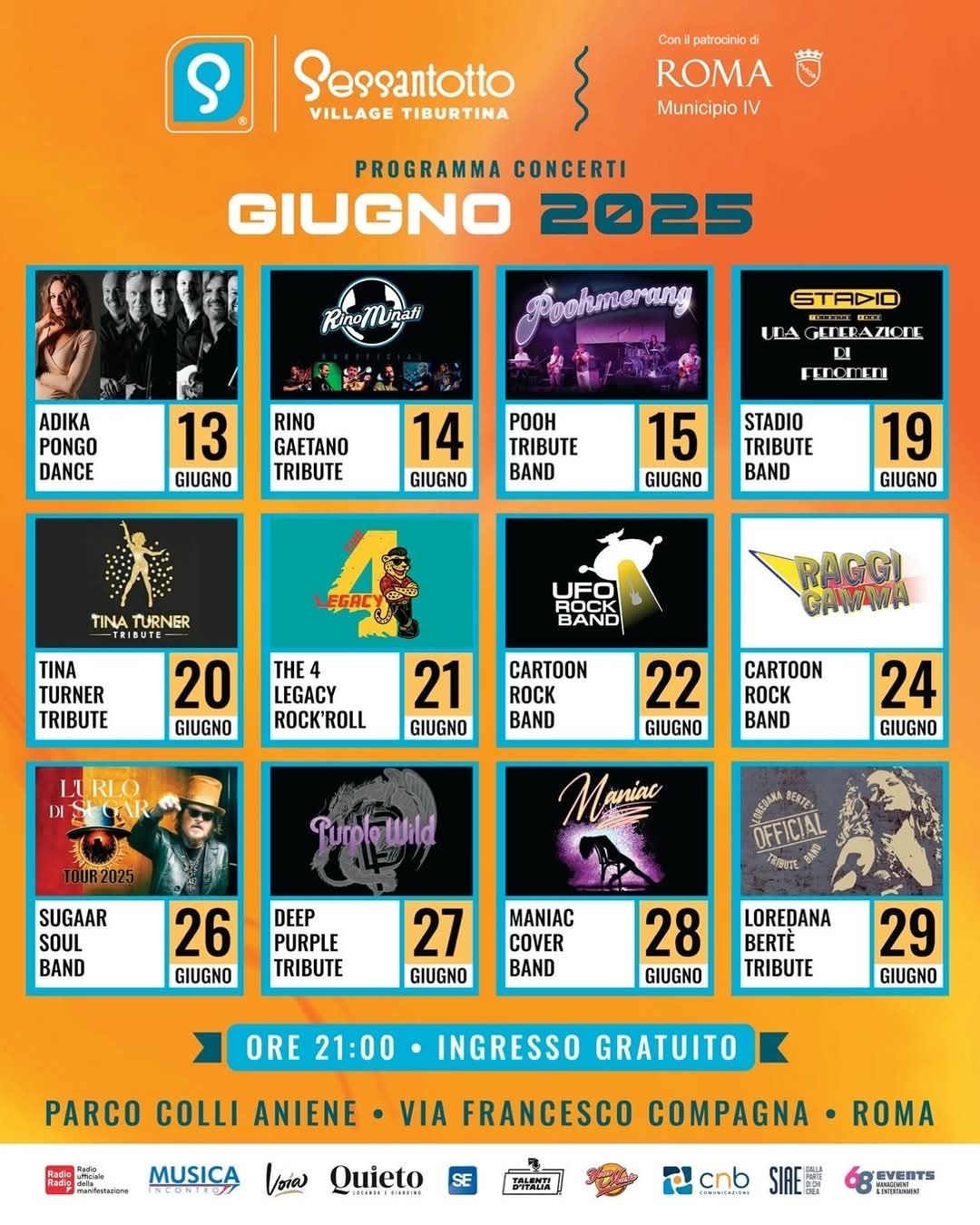 “Sessantotto Village” al parco Colli Aniene: gli appuntamenti musicali ...